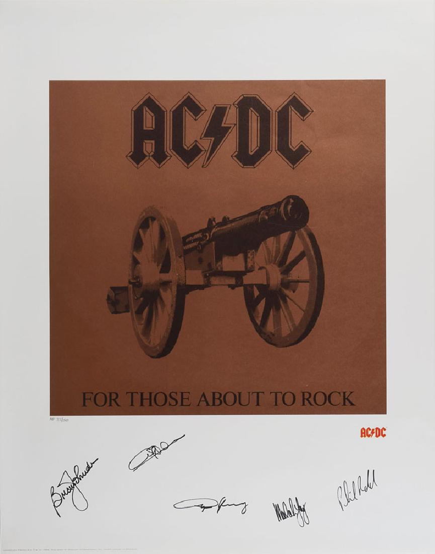 Ac/dc Signed Artist's Proof Lithograph