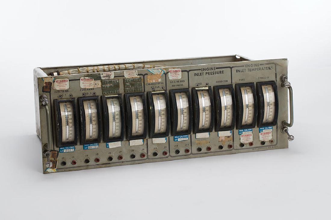 Apollo Service Propulsion System Engine Monitor Panel