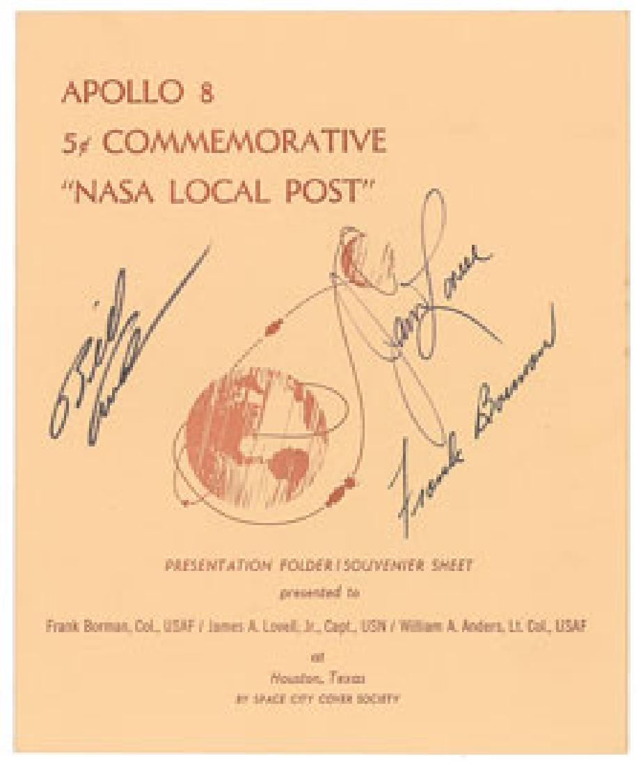 Apollo 8 Signed Commemorative Stamp - Apr 18, 2019 | RR Auction in MA