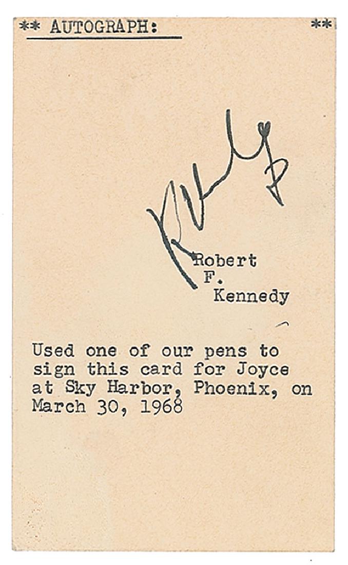 Robert And Ethel Kennedy Signatures