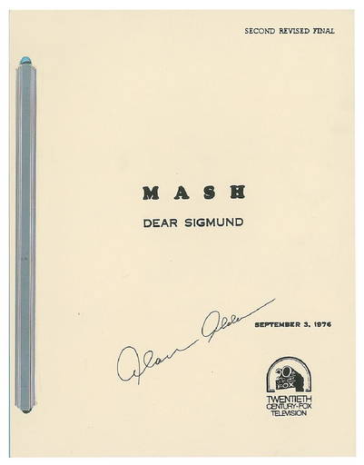 Mash Script Signed By Alan Alda