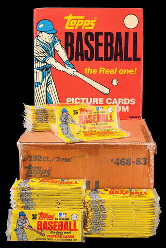 1983 Topps Unopened Grocery Rack Packs With Original