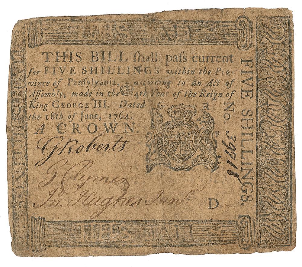 George Clymer Signed Currency - May 21, 2020 | RR Auction in MA