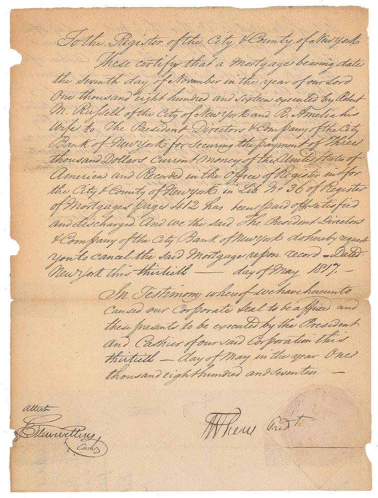 William Few Document Signed