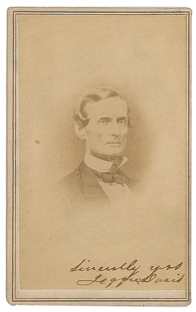 Jefferson Davis Signed Photograph - May 21, 2020 | RR Auction in MA