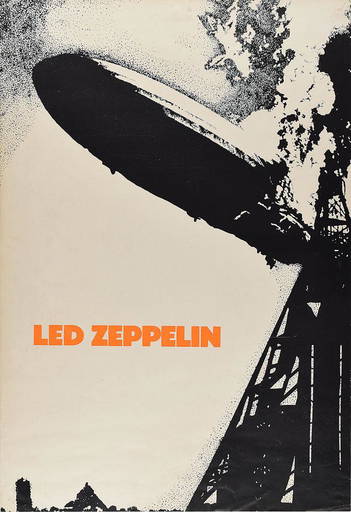 Led Zeppelin Debut Album Promo Poster