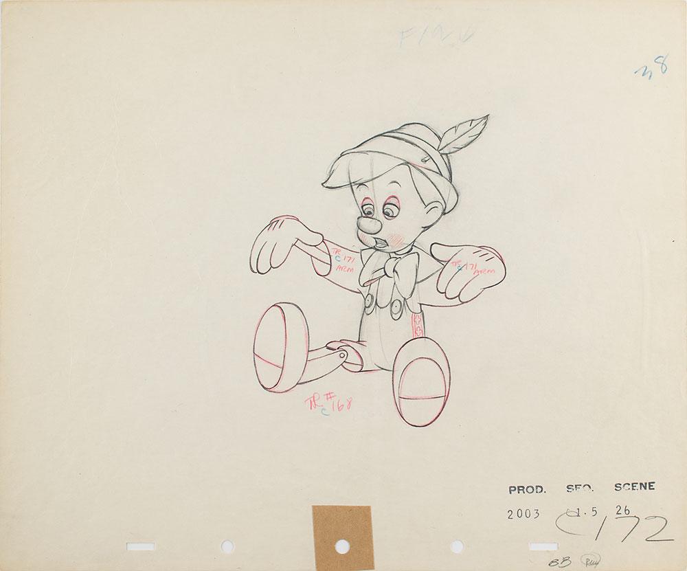 Pinocchio production drawing from Pinocchio - Jul 08, 2020 | RR Auction ...