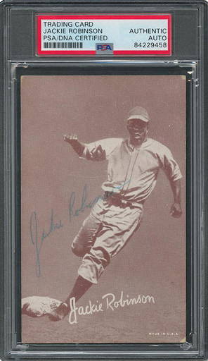 Jackie Robinson Signed Exhibit Card