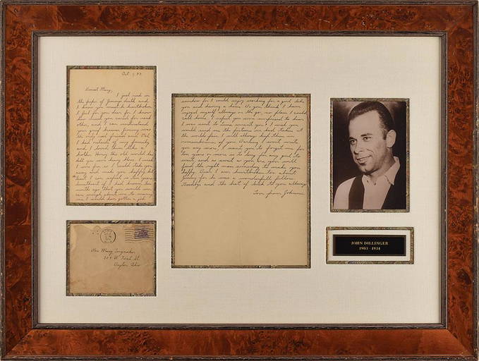 John Dillinger Autograph Letter Signed