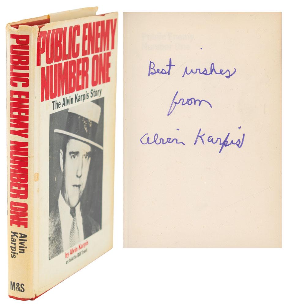 Alvin Karpis Signed Book