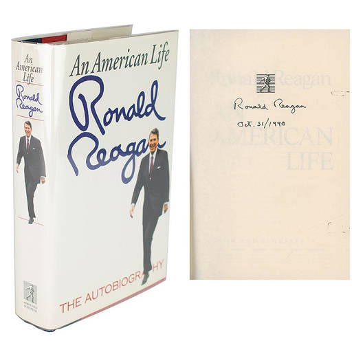 Ronald Reagan Signed Book
