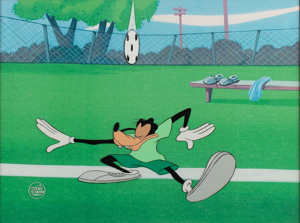 Goofy Production Cel From Sport Goofy In Soccermania