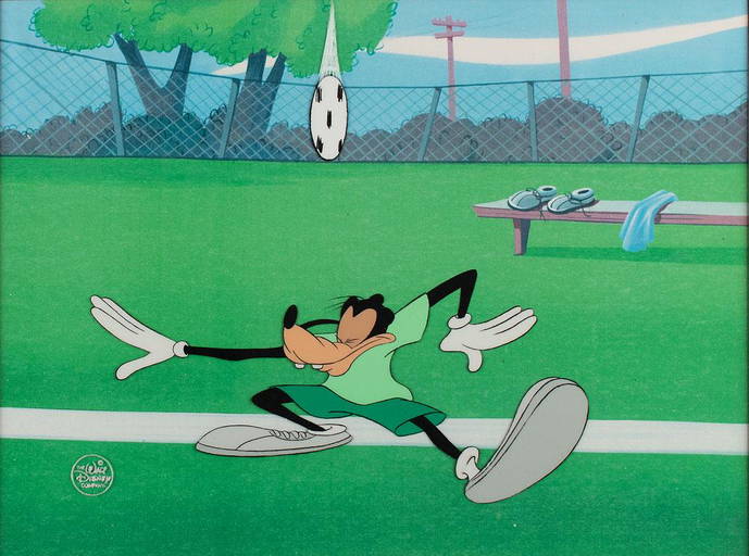 Goofy Production Cel From Sport Goofy In Soccermania