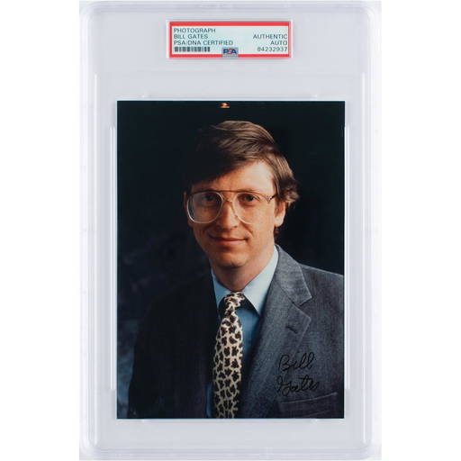 Bill Gates Signed Photograph Signed