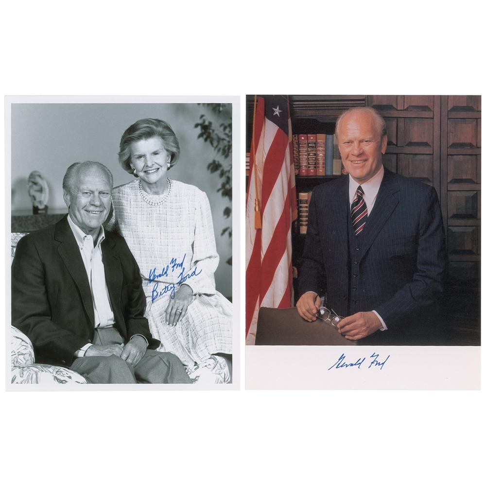 Gerald And Betty Ford Signed Photographs