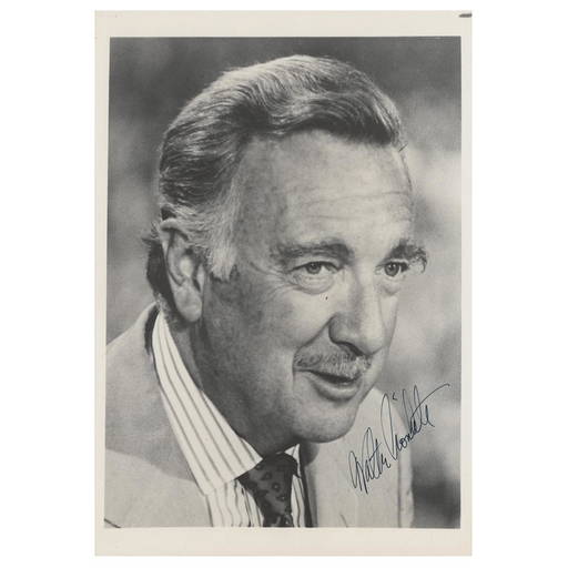 Walter Cronkite Signed Photograph