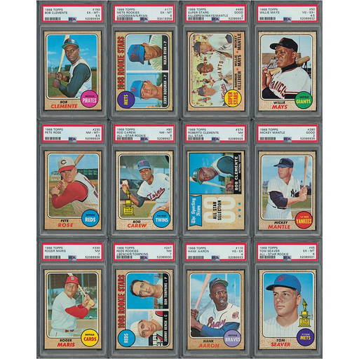 1968 Topps Baseball Complete Set (598)