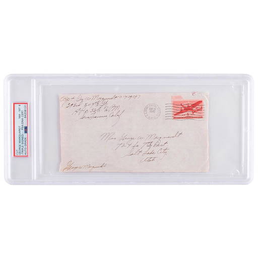 George Marquardt Hand Addressed And Signed Mailing