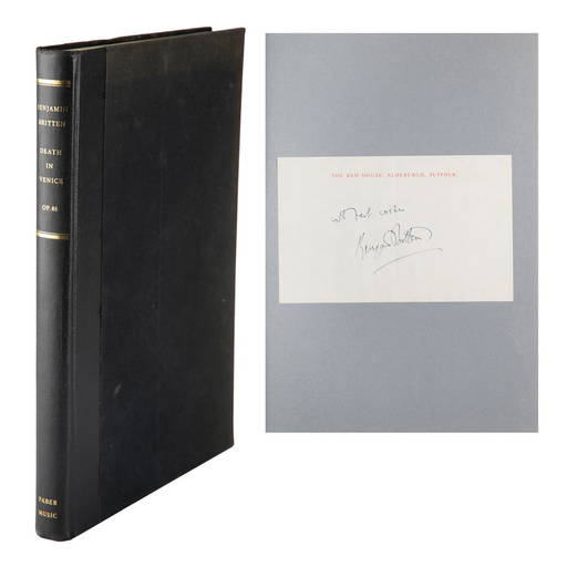 Benjamin Britten Signature - Aug 11, 2021 | RR Auction in MA