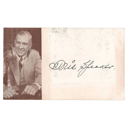 Tris Speaker Signature