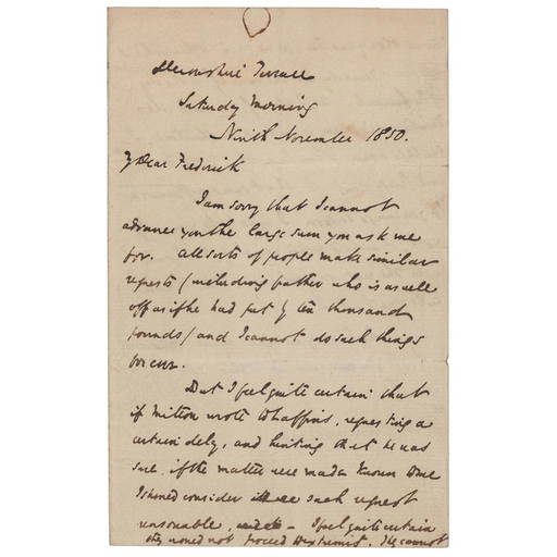 Charles Dickens Autograph Letter Signed