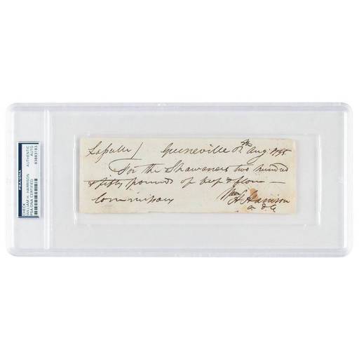 William Henry Harrison Autograph Document Signed - Oct 13, 2021 | RR ...