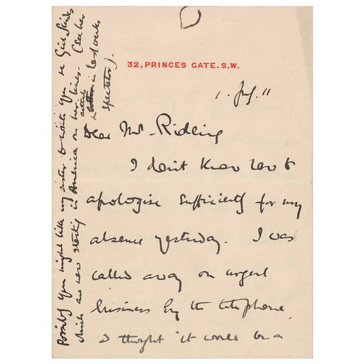Robert Baden Powell Autograph Letter Signed