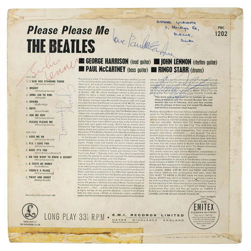 Beatles Signed Please Please Me Album