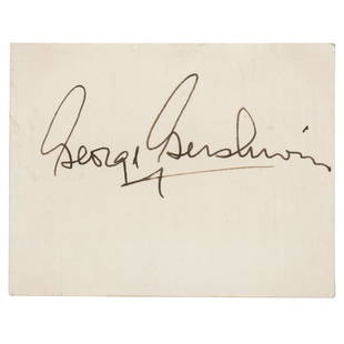 George Gershwin Prices - 390 Auction Price Results