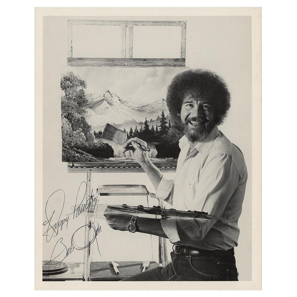 Bob Ross Signed Photograph