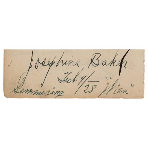 Josephine Baker Signature