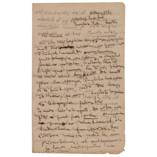 Karl Marx Autograph Letter Signed - Mar 09, 2022 | RR Auction in MA