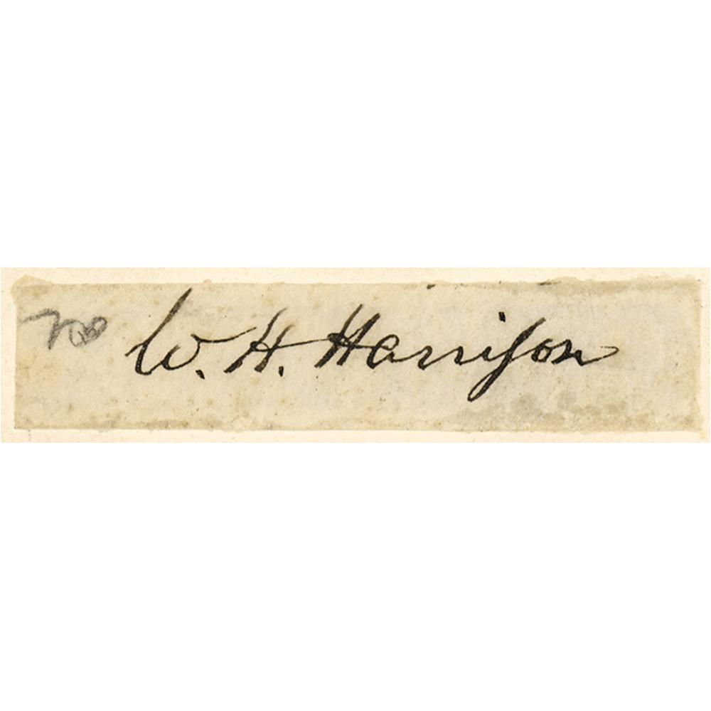 William Henry Harrison Signature (#0013) on Apr 13, 2022 | RR Auction in MA