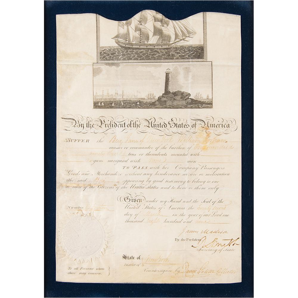 James Madison Document Signed as President - Jun 15, 2022 | RR Auction ...