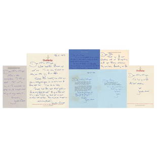 Jacqueline Kennedy Archive Of (7) Letters And (2) Voice Message ...