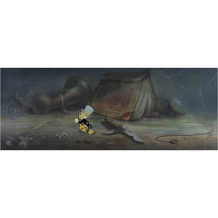 Disney Jiminy Cricket Pinocchio Original Cel, 1939