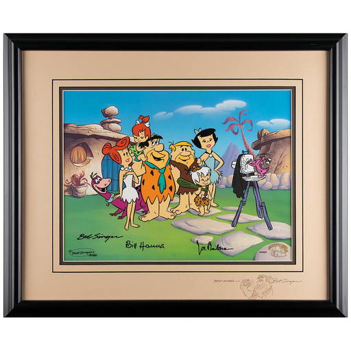 The Flintstones: Bill Hanna, Joe Barbera, and Bob Singer Signed Limited ...