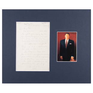 Ronald Reagan Autograph Letter Signed