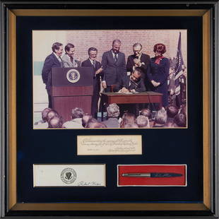 Barack Obama Bill And Signing Pen