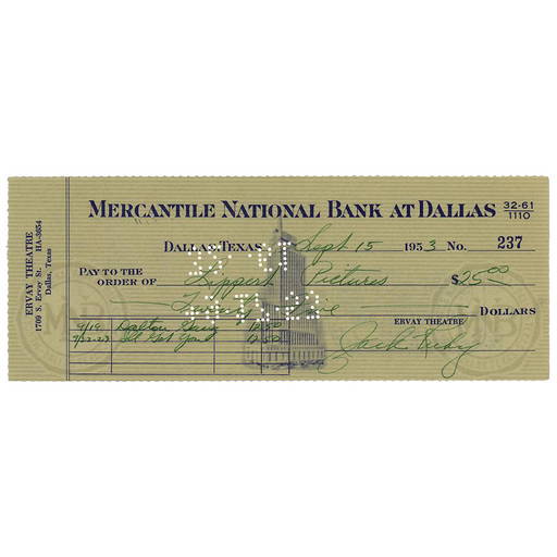 Jack Ruby Signed Check