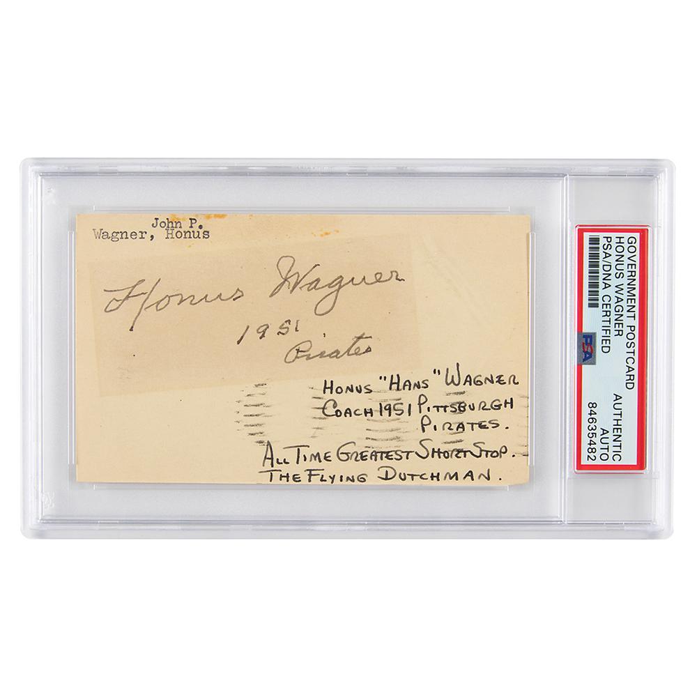Honus Wagner Signature