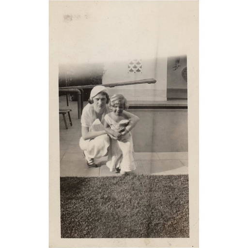 Bugsy Siegel: Esta And Barbara Siegel Original Photograph