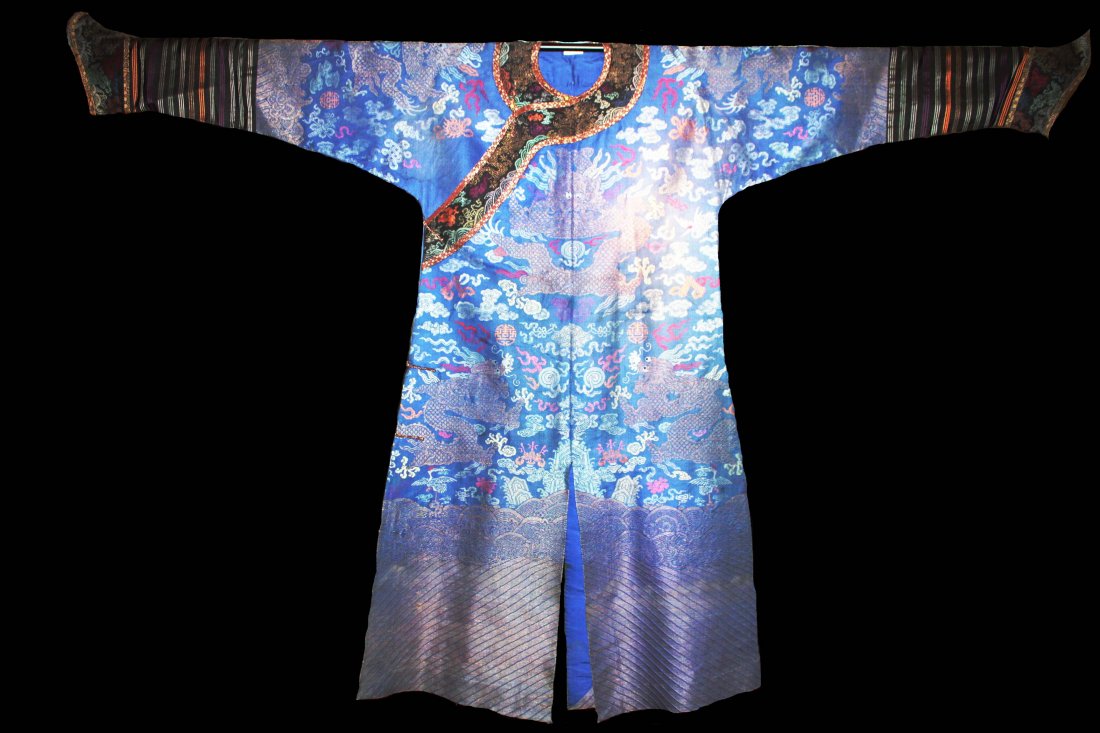 Chinese silk mandarin brocade robe, Qing Dynasty - Apr 09, 2013 ...