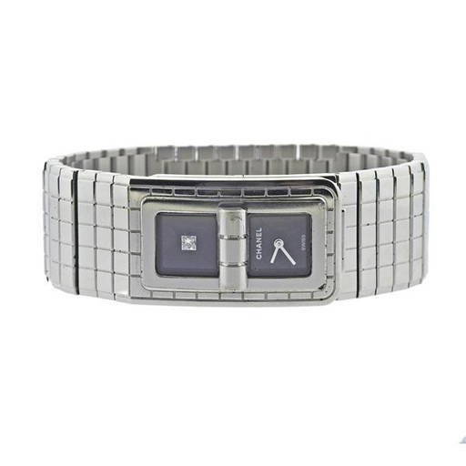 Chanel Code Coco Steel Diamond Watch Bracelet H5144