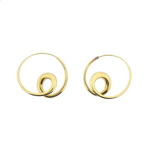 Michael Good 18k Gold Double Loop Hoop Earrings