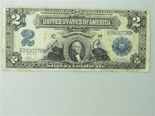 Us 1899 Silver Certificate Two Dollar Bill