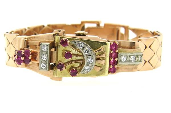 Retro Camy 14k Tri Color Gold Diamond Ruby Watch - Apr 27, 2015 ...