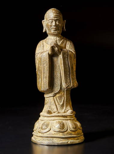 Arte Cinese A Bronze Figure Of Standing Lohan China, Ming Dynasty, 16th ...