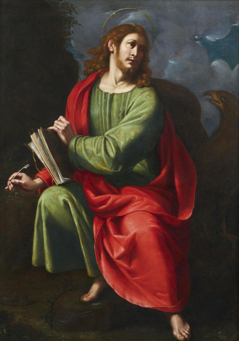 Alessandro Turchi Attributed To. Saint John The Evangelist.