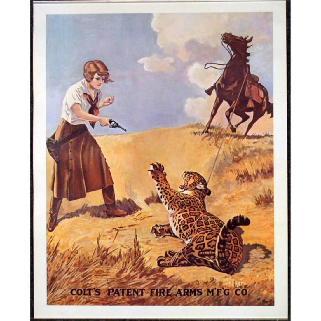 Colt Vintage Gun Advertising Poster